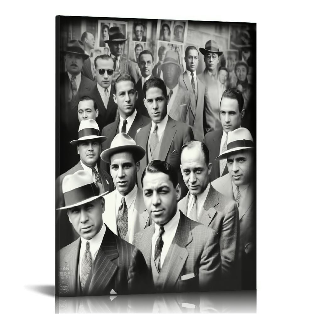 Nawypu 1931 MAFIA MOB WISE GUYS CAPONE GOTTI LUCKY WANTED Canvas Art ...