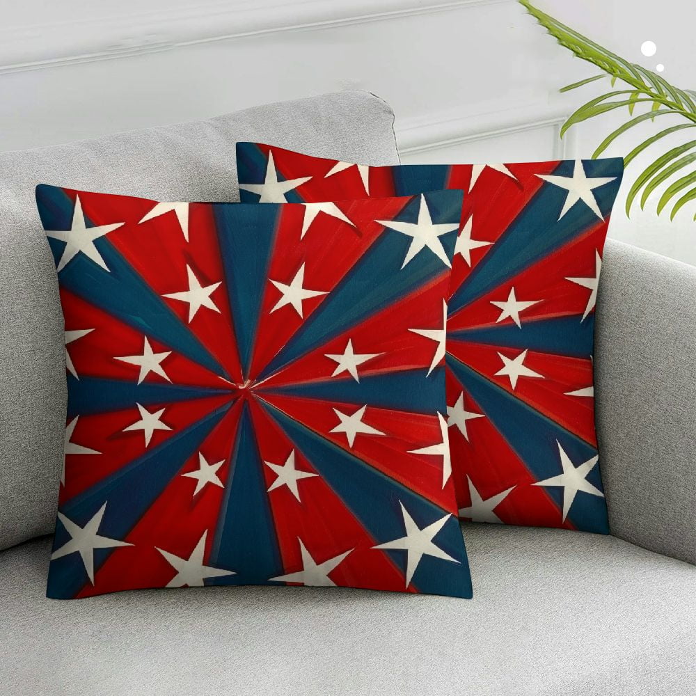 Nawypu 4th of July Patriotic Saying Throw Pillow Covers, Independence ...