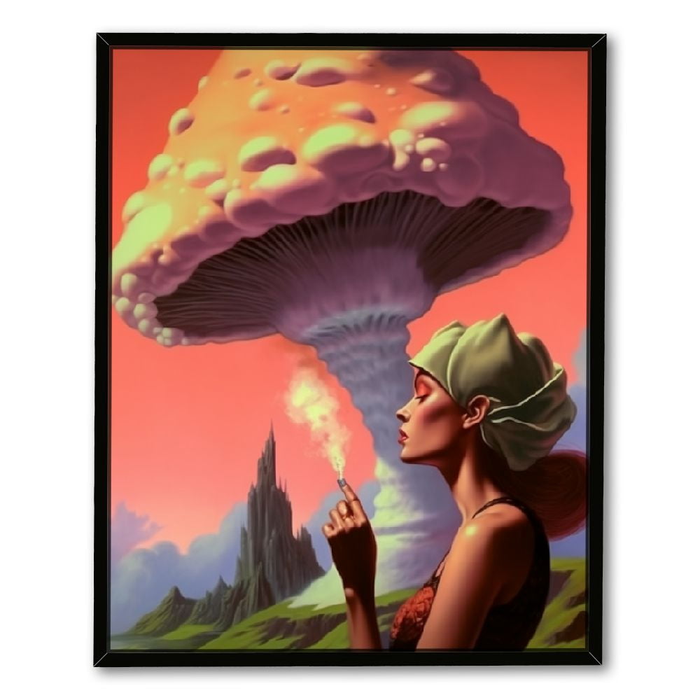 Nawypu 70s Art Vintage Surreal Canvas Wall Art Egoless Trendy Abstract ...