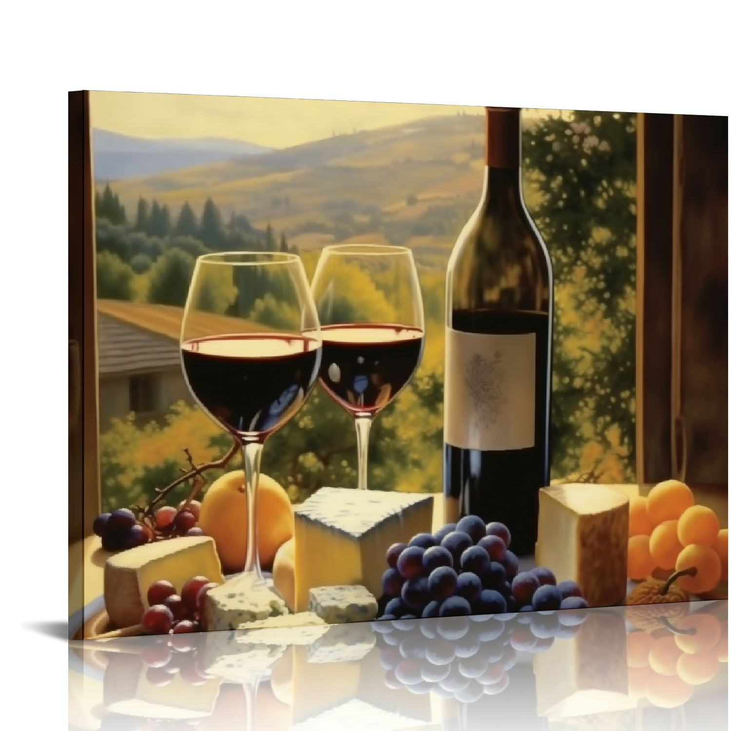Nawypu A Wine Tasting Canvas Wall Art Print, Wine Artwork - Walmart.com