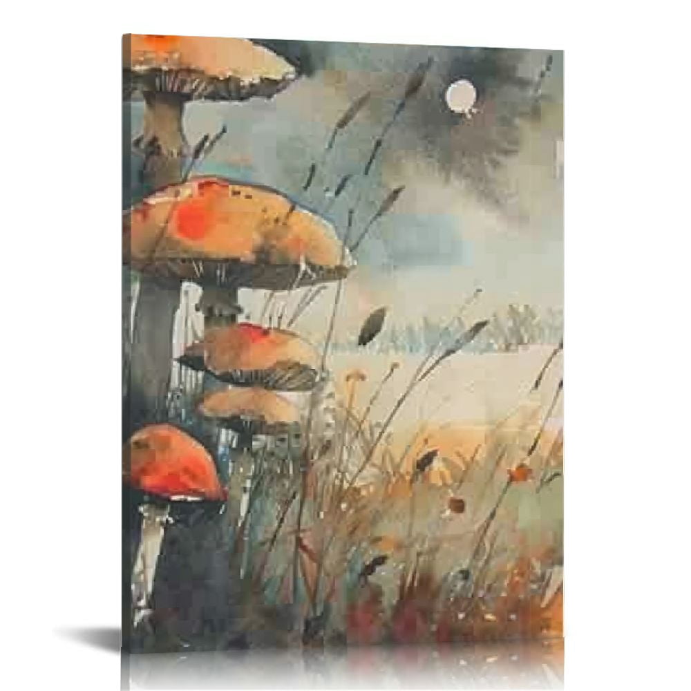Nawypu Abstract Art Mushroom Canvas Poster Wall Art Decoration for ...