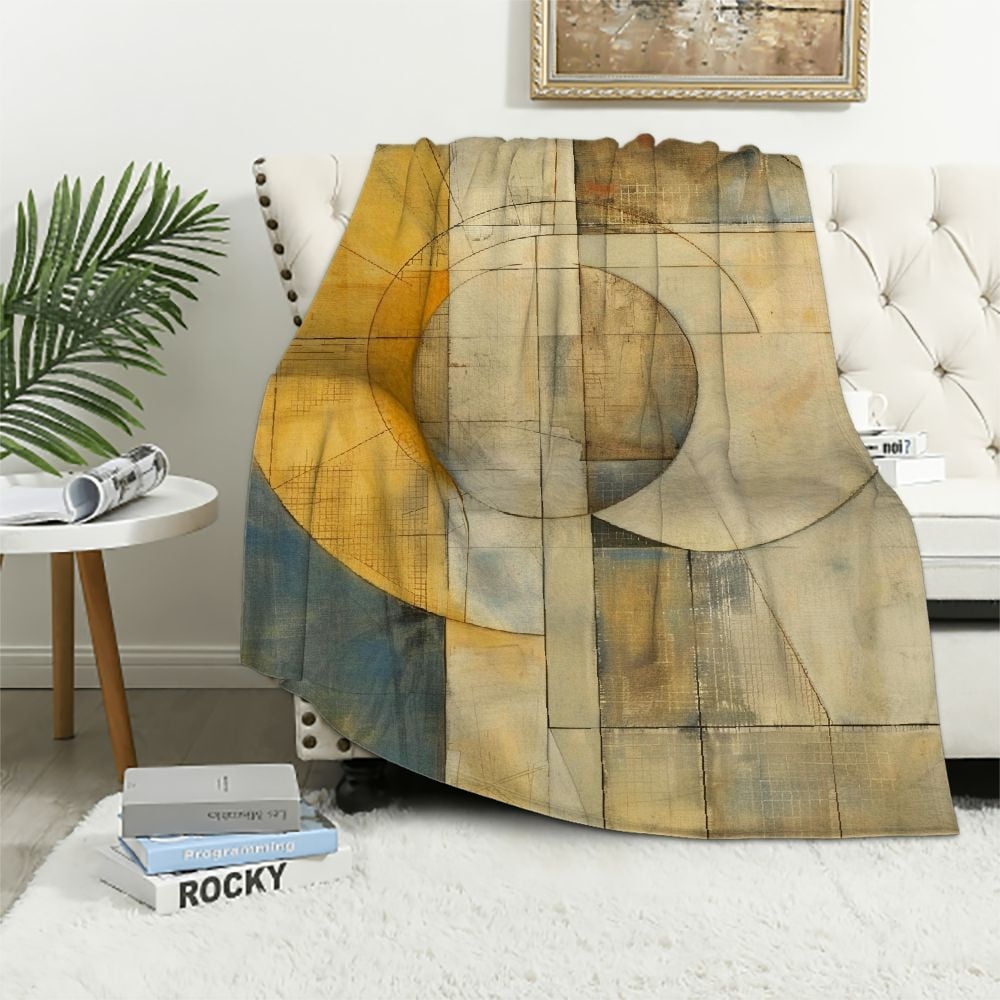 Nawypu Abstract Boho Art Style Device BlanketThrow Blanket Holiday ...