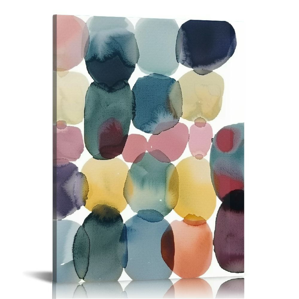 Nawypu Abstract Color Block Wall Art Canvas Colorful Modern Artwork for ...