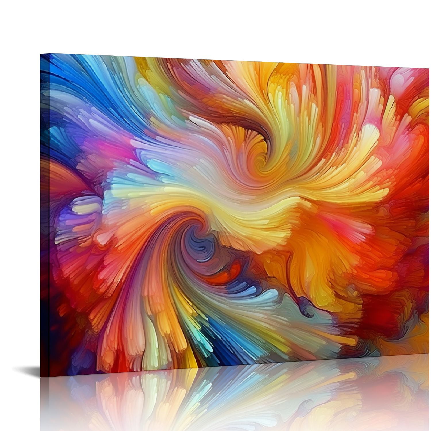 Nawypu Abstract Colored Wall Art Wall Decoration Bright Multicolor ...