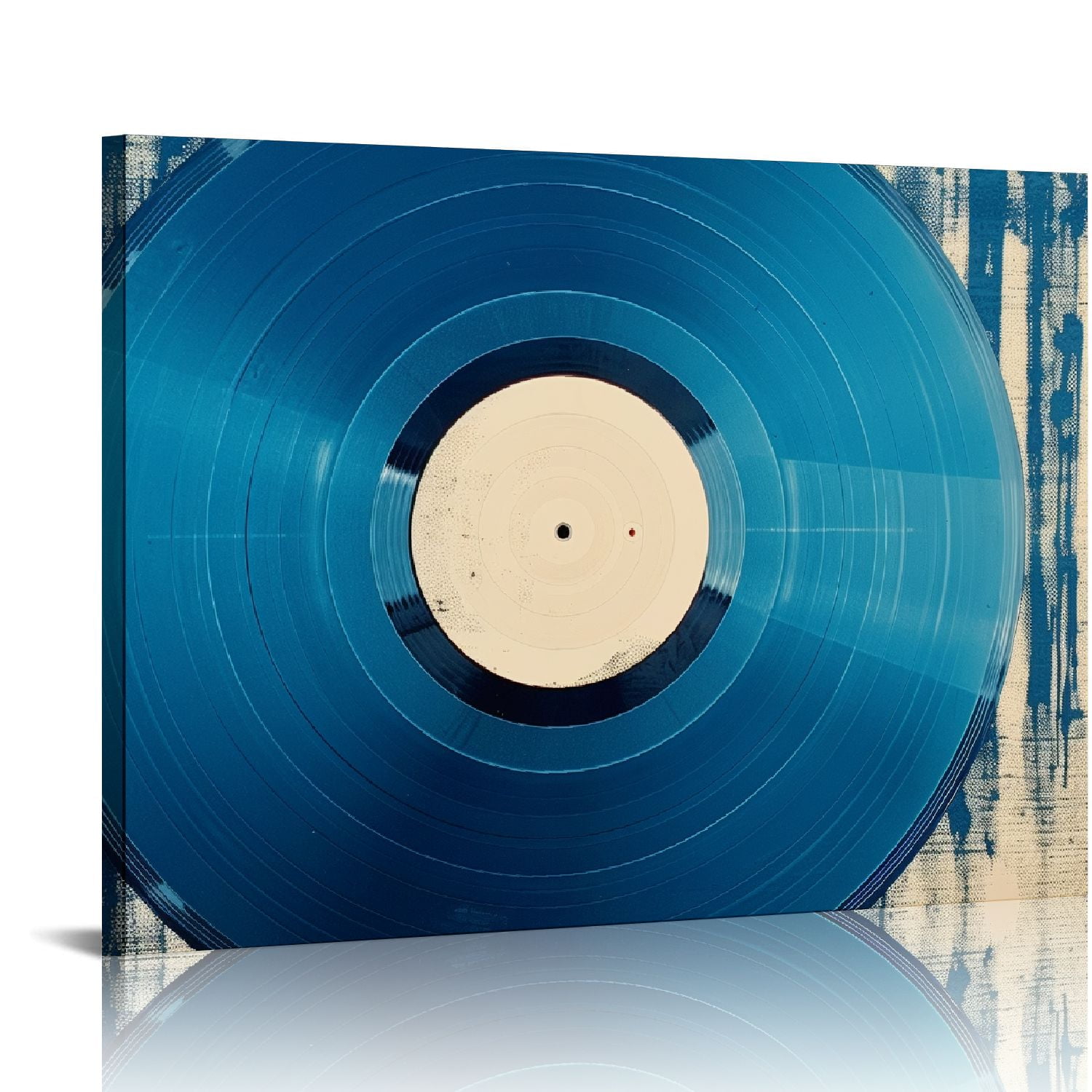 Nawypu Abstract Geometric Music Record Player Prints Mid Century Modern ...