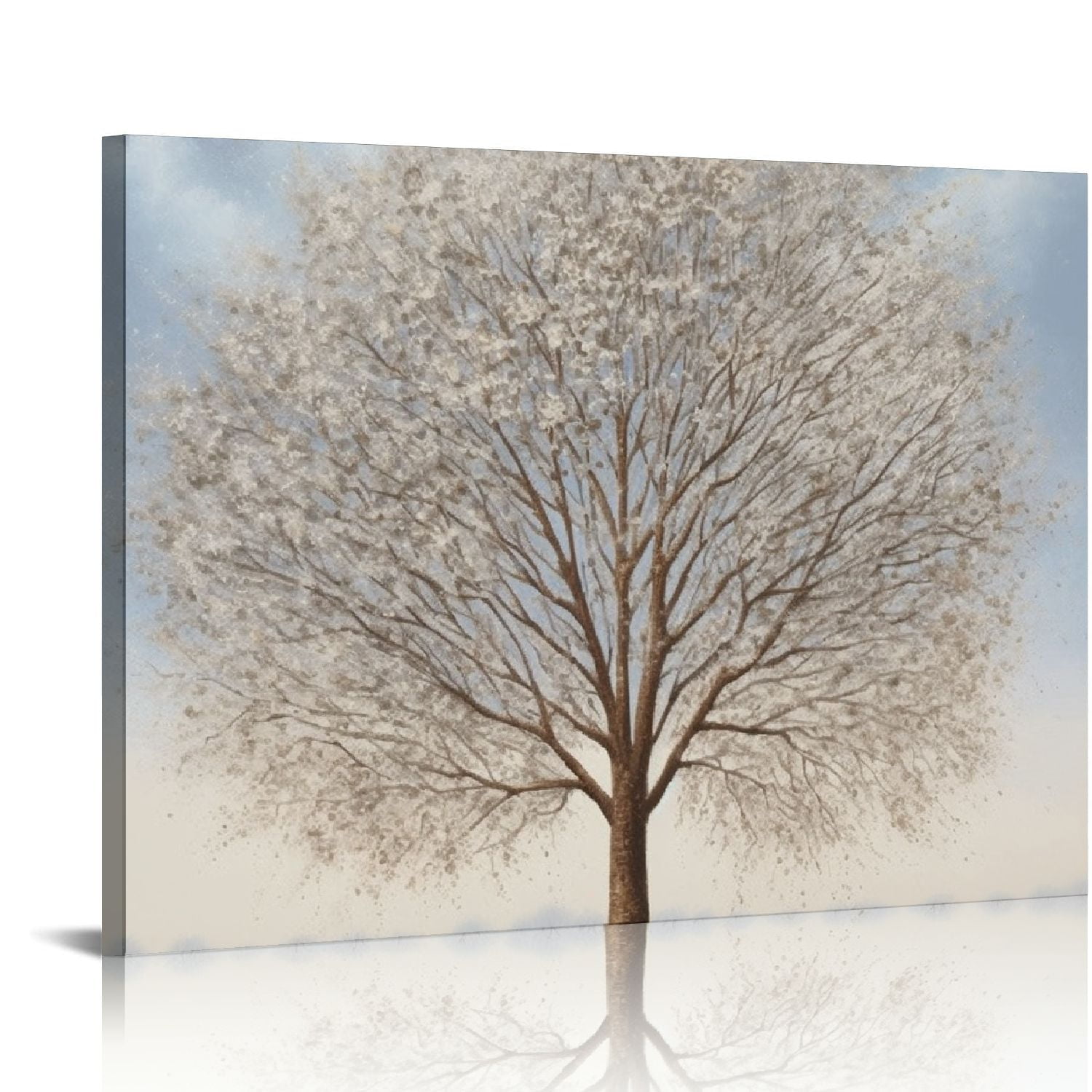 Nawypu Abstract Golden Tree of Life Painting Canvas Wall Art Tree ...