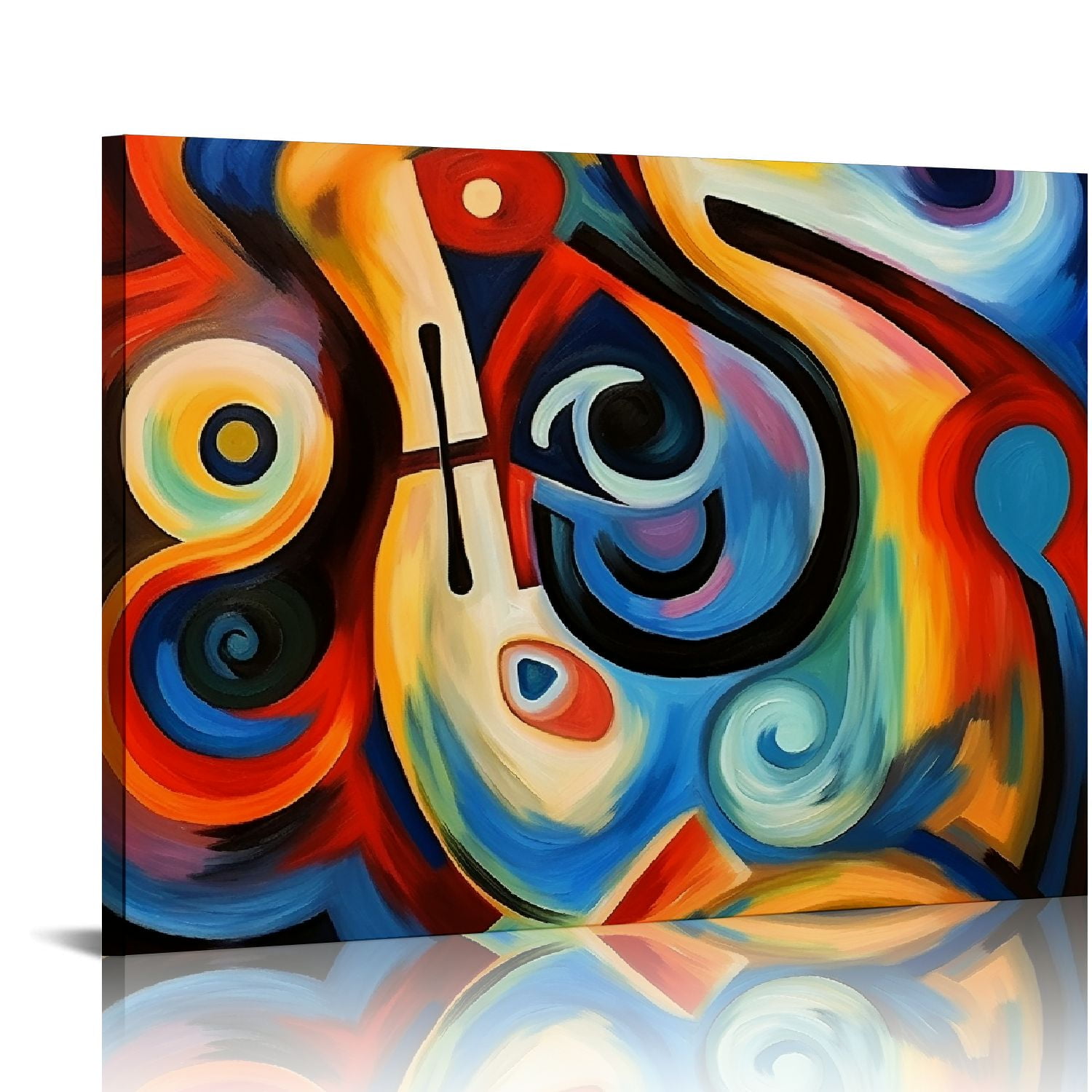 Nawypu Abstract Music and Rhythm Abstract Canvas Art Print - Walmart.com
