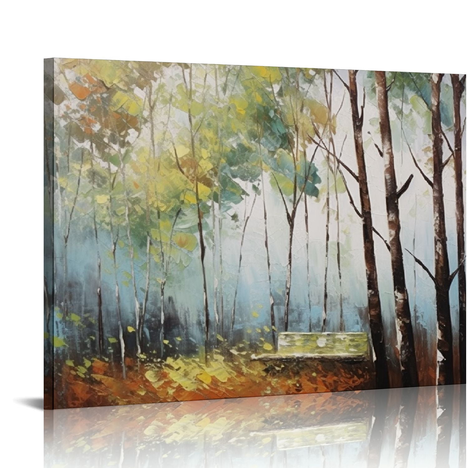 Nawypu Abstract Wall-Art Canvas - Tree Pictures Wall Decor Living Room ...
