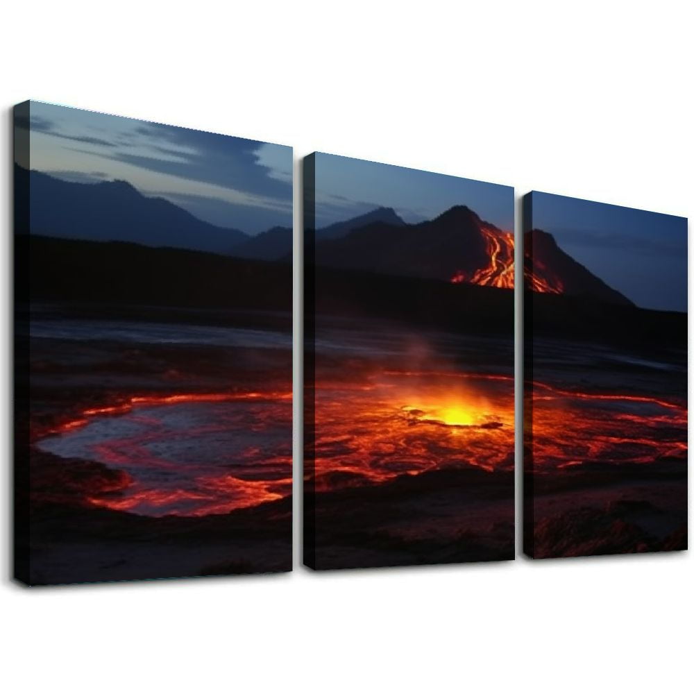 Nawypu Active Volcano Natural Scenery Volcano Eruption Magma Flow ...