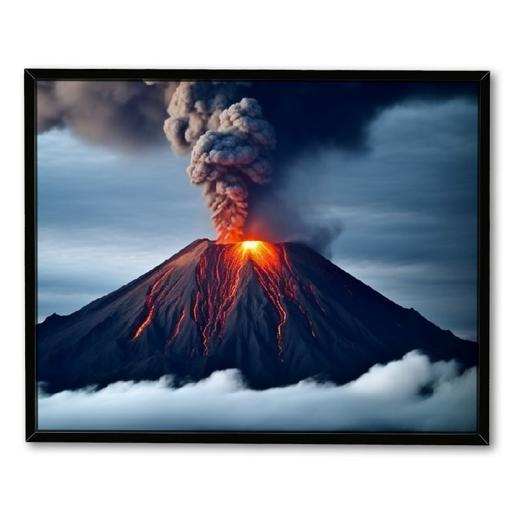 Nawypu Active Volcano Natural Scenery Volcano Eruption Magma Flow ...