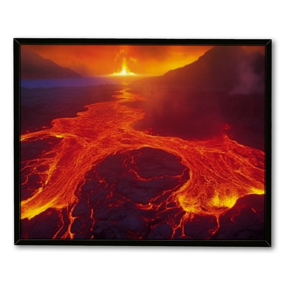 Nawypu Active Volcano Natural Scenery Volcano Eruption Magma Flow ...