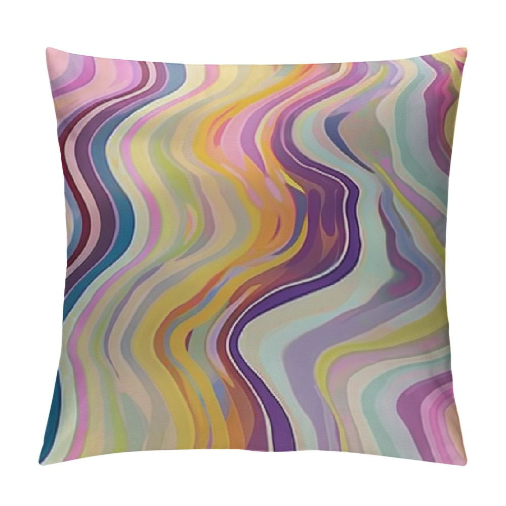 Nawypu Aesthetic Abstract Pillow Covers Cute Pink Beige Decor Aesthetic ...