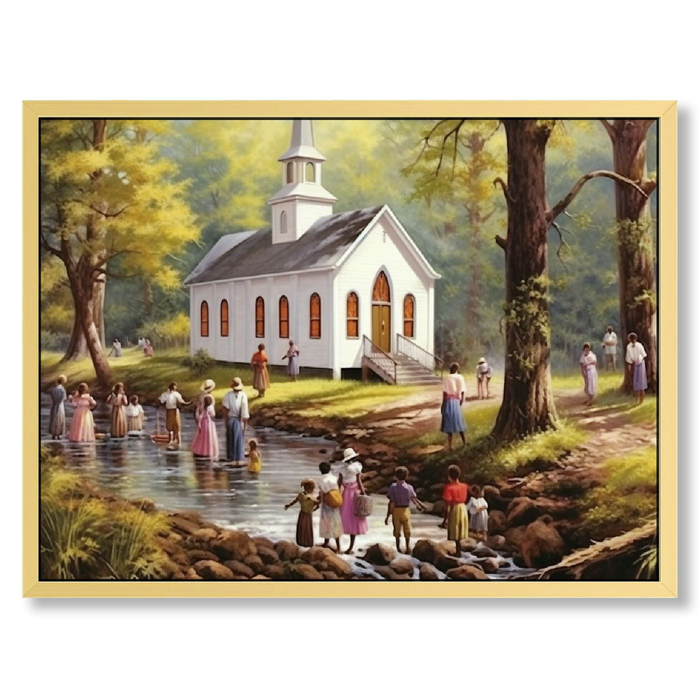 Nawypu African American Black Baptism Art Posters for Room Aesthetic ...