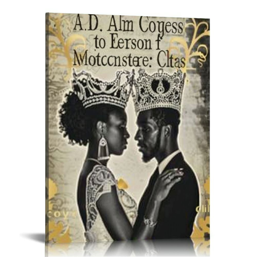 Nawypu African American Wall Art Black King and Queen Motivational Poster Inspirational Quote We ...