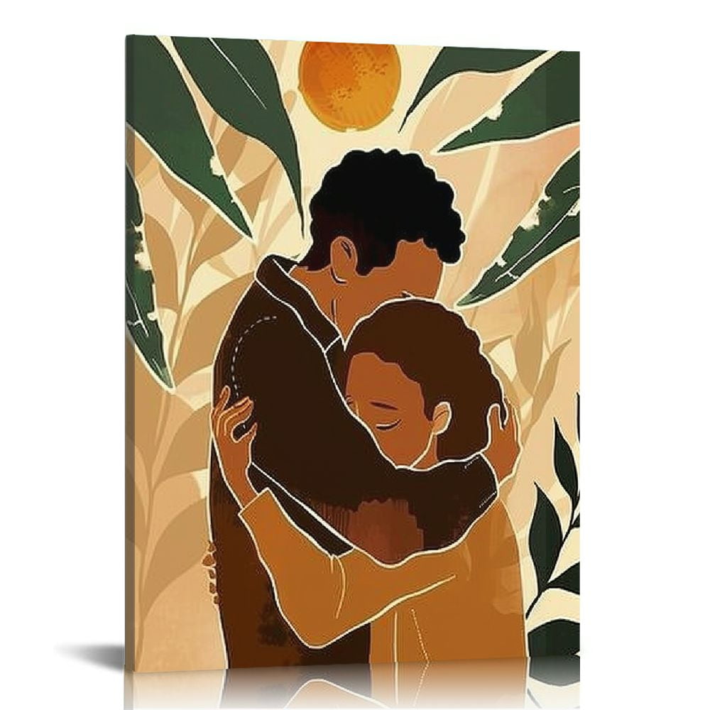 Nawypu African American Wall Art Boho Black men Wall Decor Abstract ...