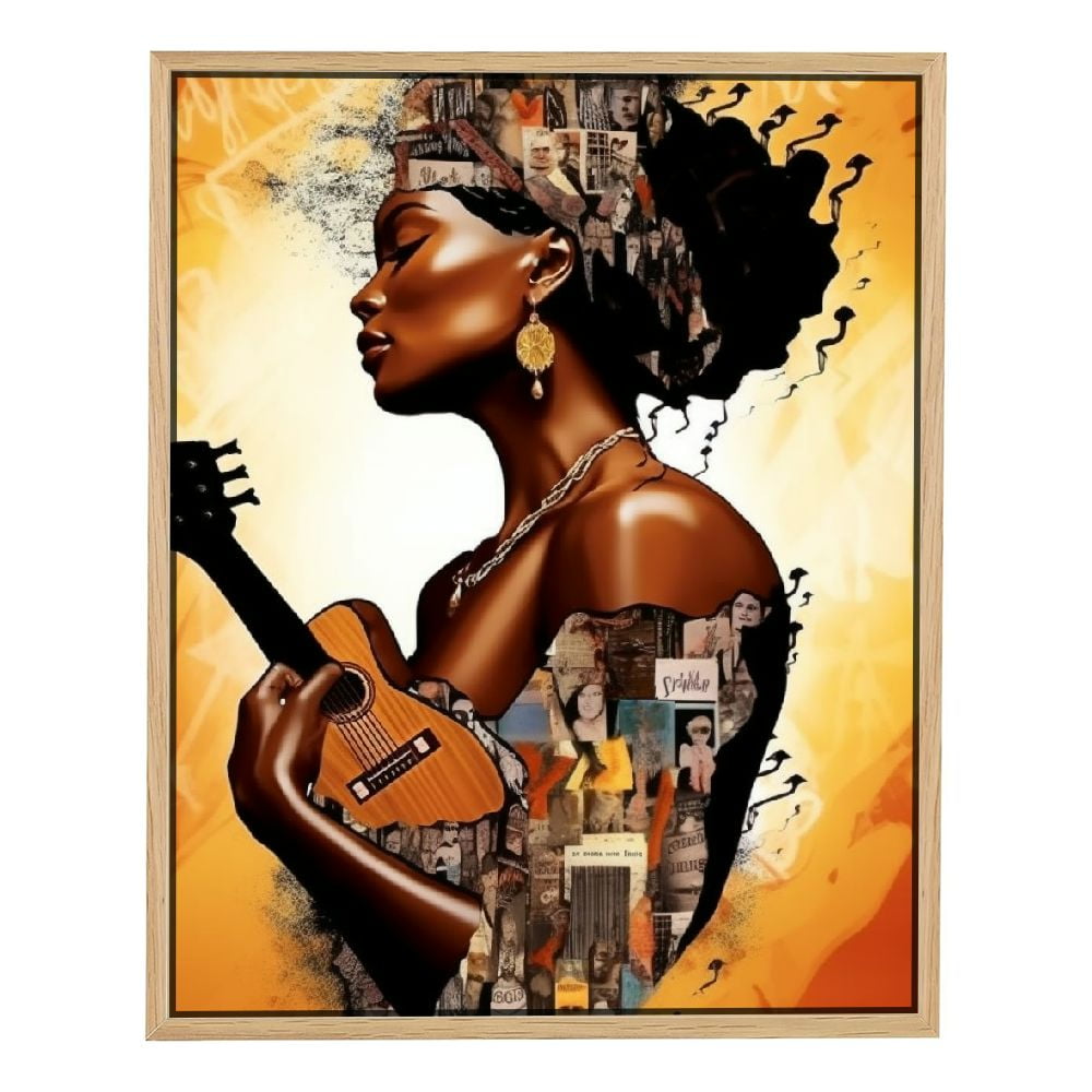 Nawypu African American Wall Art Homesick African Woman Posters Canvas Painting Black Girl ...