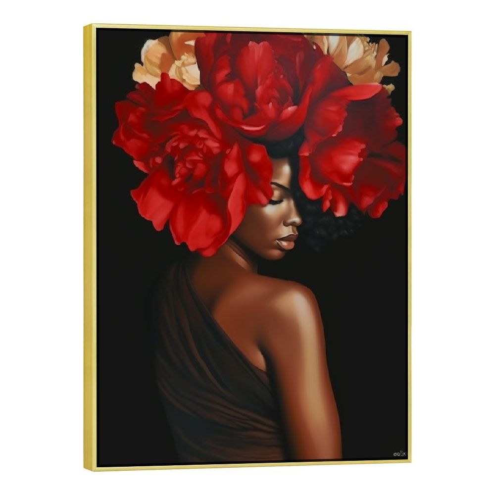 Nawypu African American Wall Art, Women Empowering Art, Rose Women Wall Paintings Modern Artwork ...