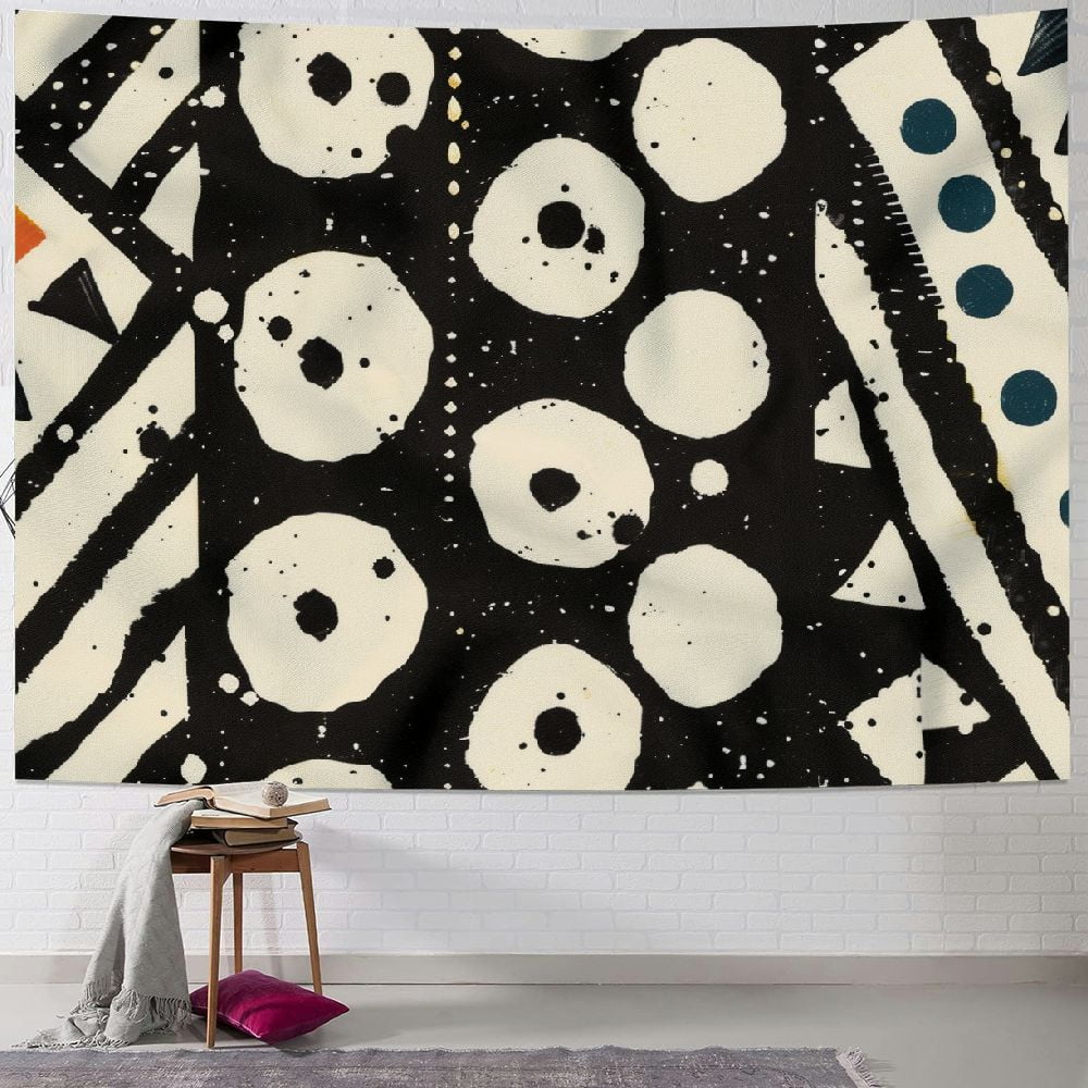 Nawypu African Tribal Tapestry Black White Mudcloth Cool Abstract ...