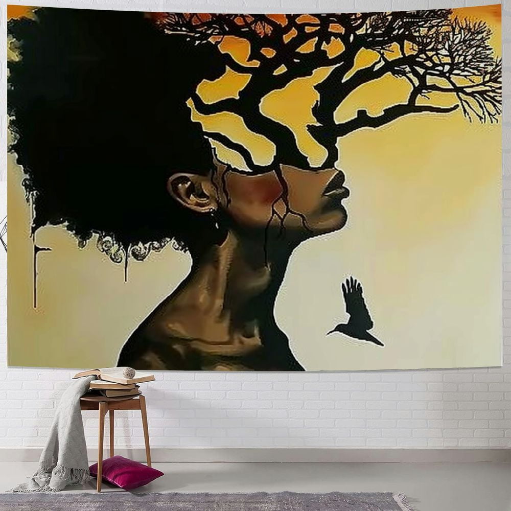 Nawypu African Women Tapestry for Living Room Bedroom Dorm Decoration ...