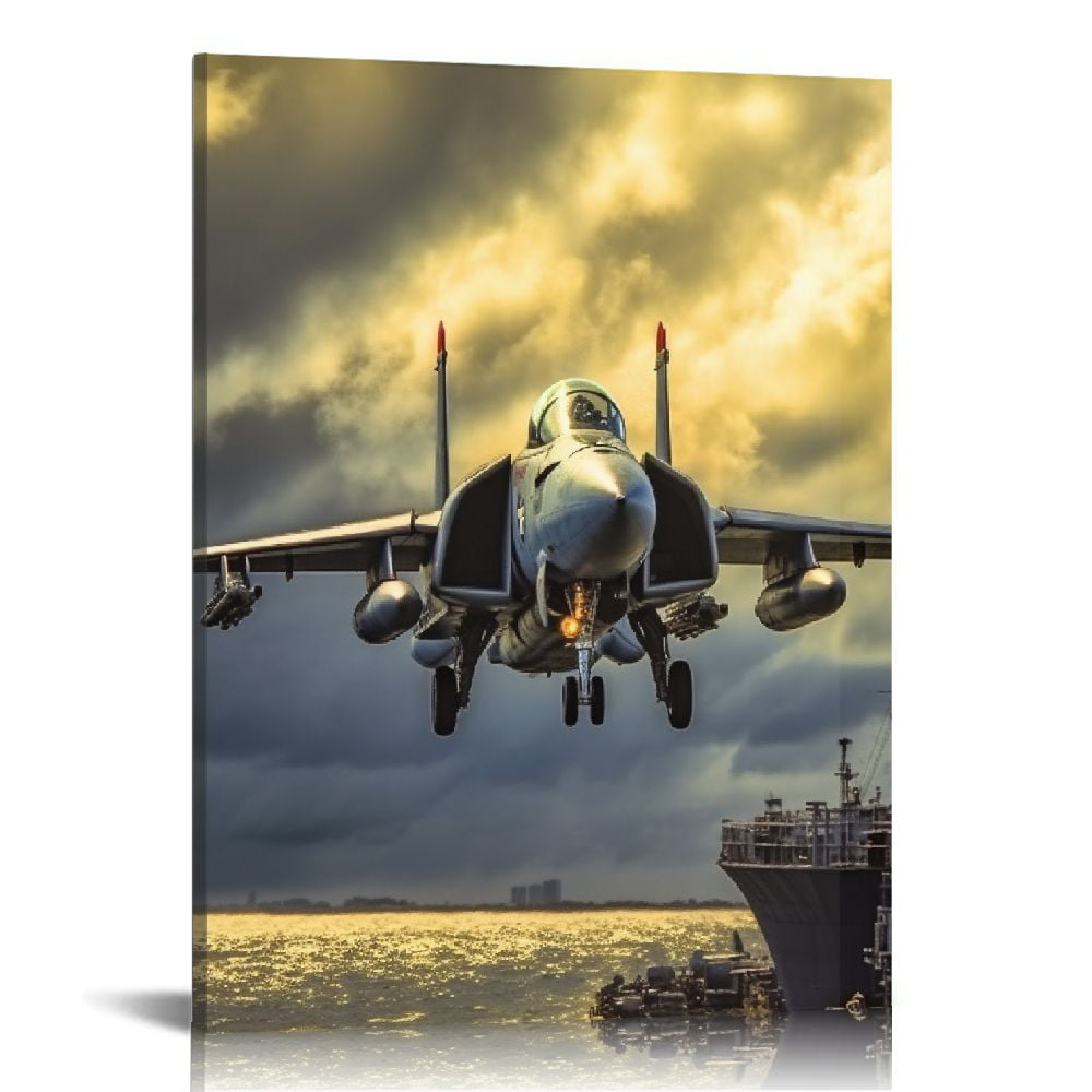 Nawypu Airplane Poster Canvas Wall Art Aviation Theme Wall Creative Art ...
