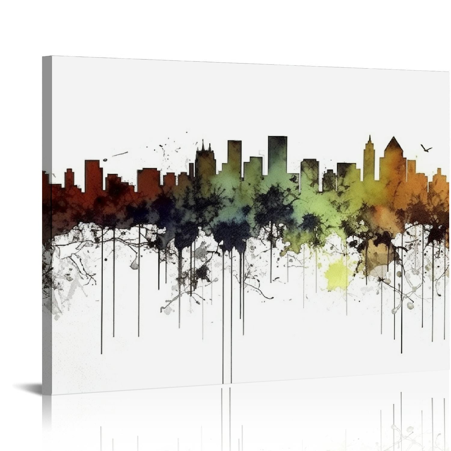 Nawypu Albuquerque NM Skyline SG Safari Buff by Marlene Watson, 12x19 ...