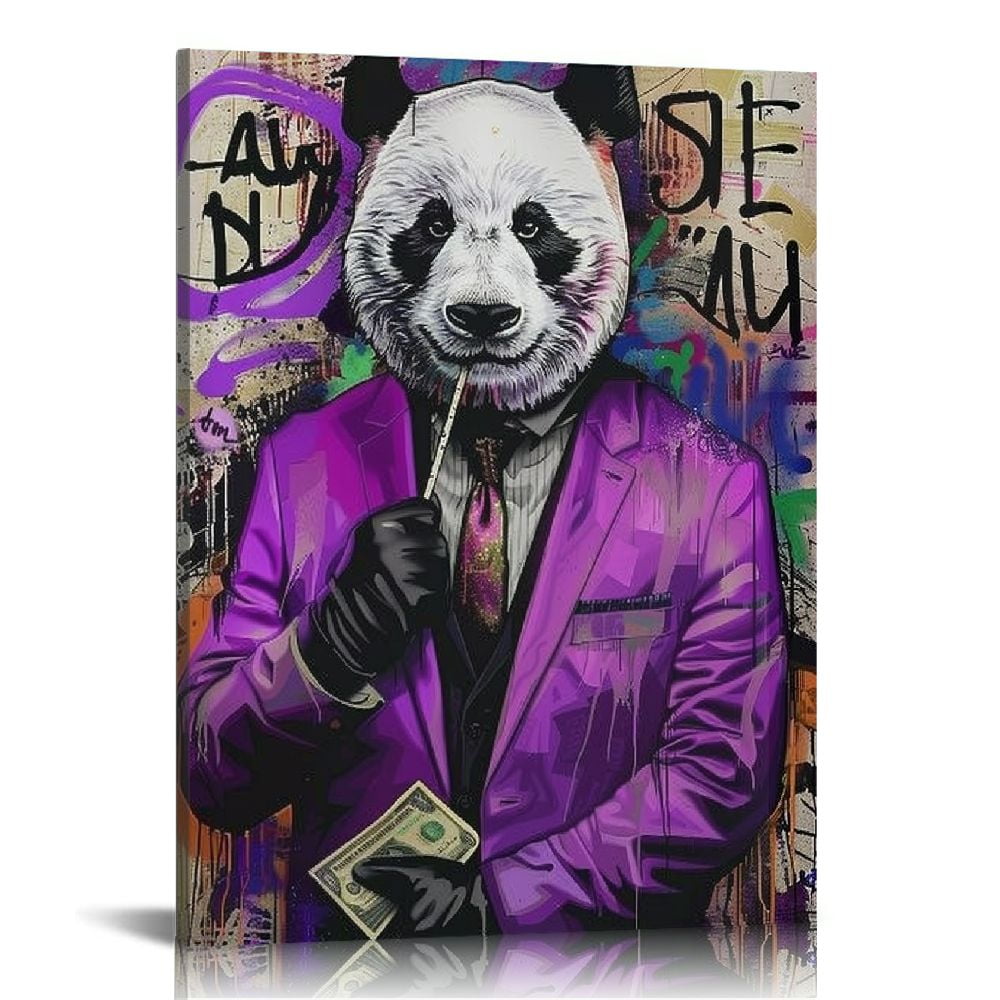 Nawypu Alec Monopolys Graffiti Money Dollar Panda Poster Decorative ...