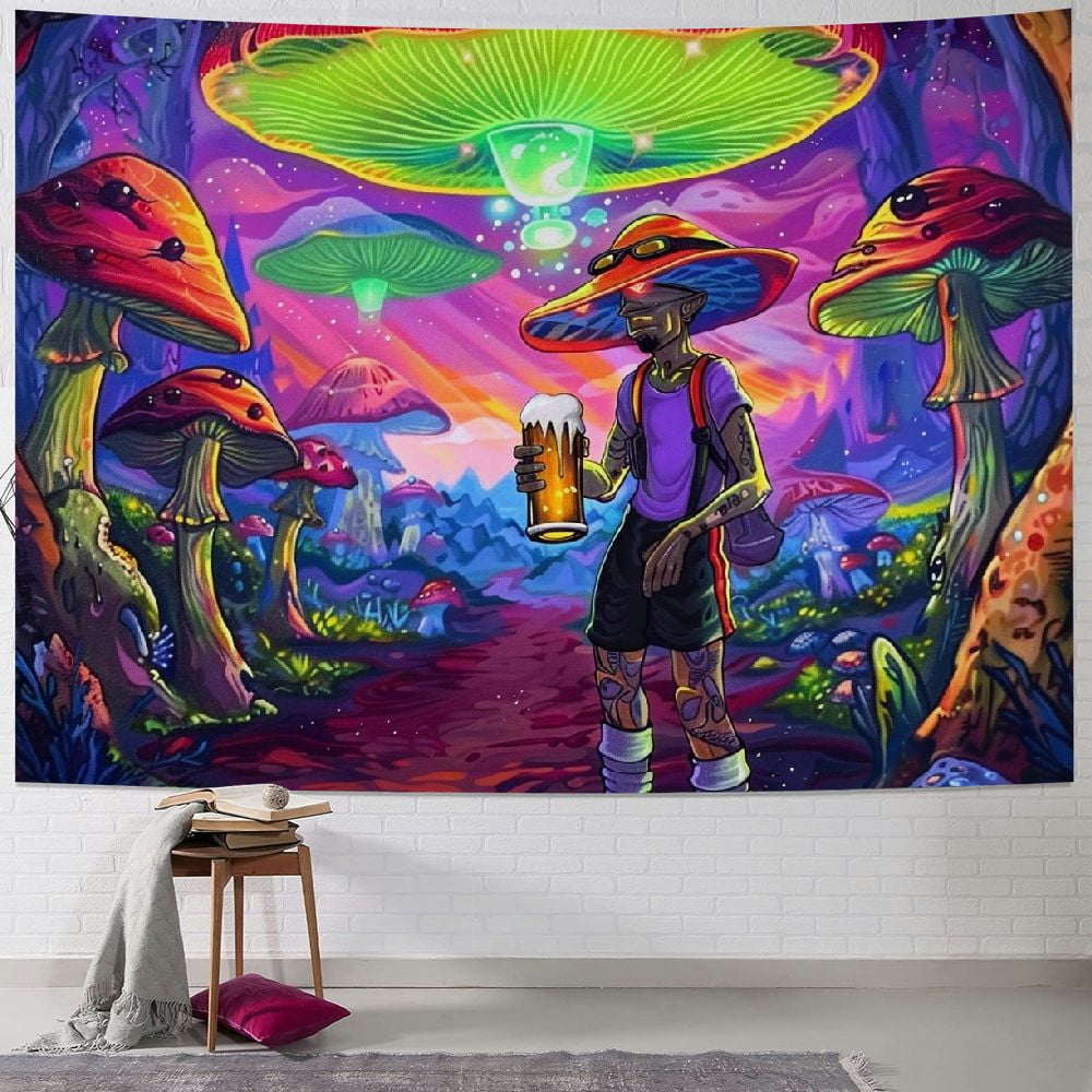 Nawypu Alien Tapestry Cool Tapestry for Bedroom, Alien Poster Fantasy ...