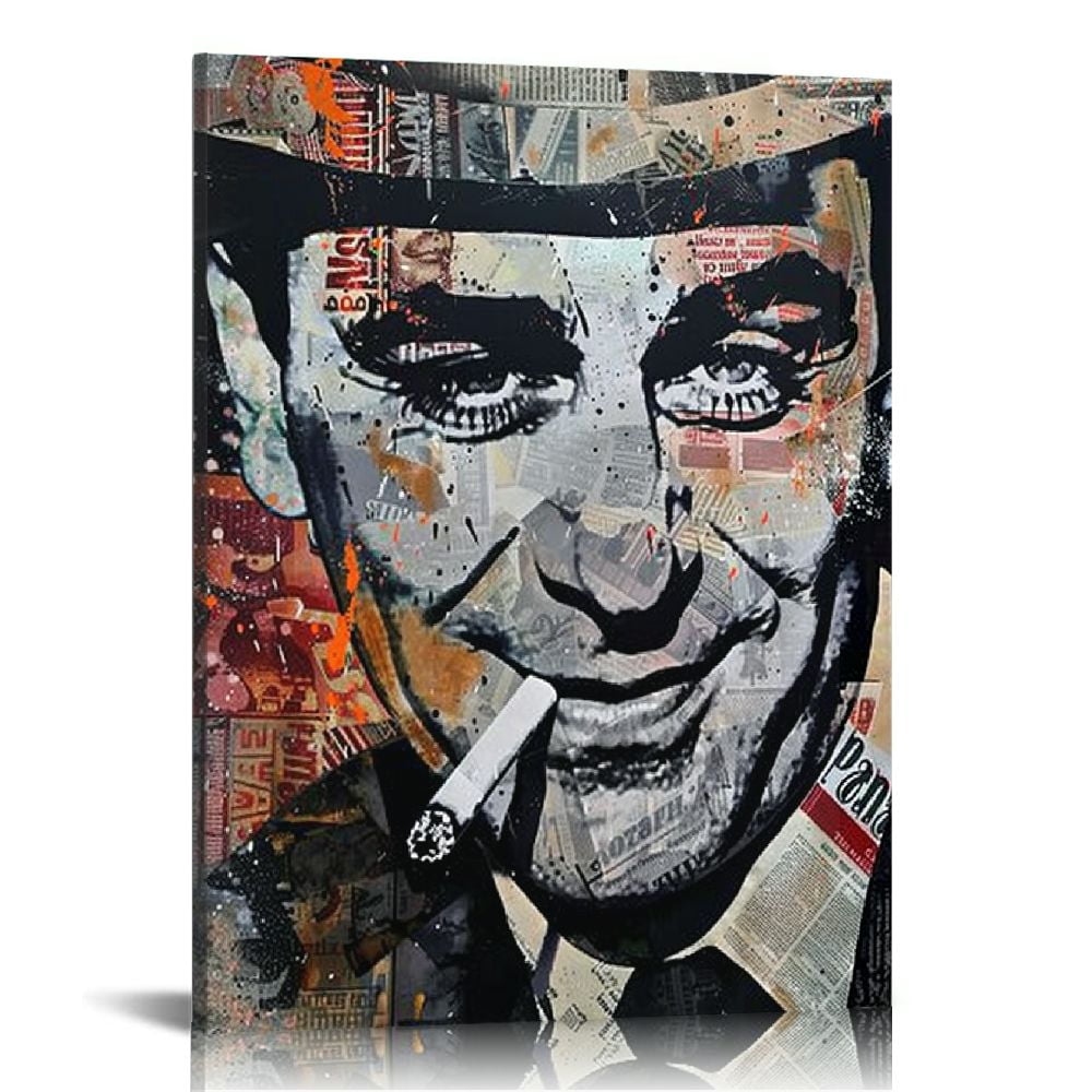 Nawypu Alphonse Capone Poster Wall Art Mafia Gangster Canvas Mob ...