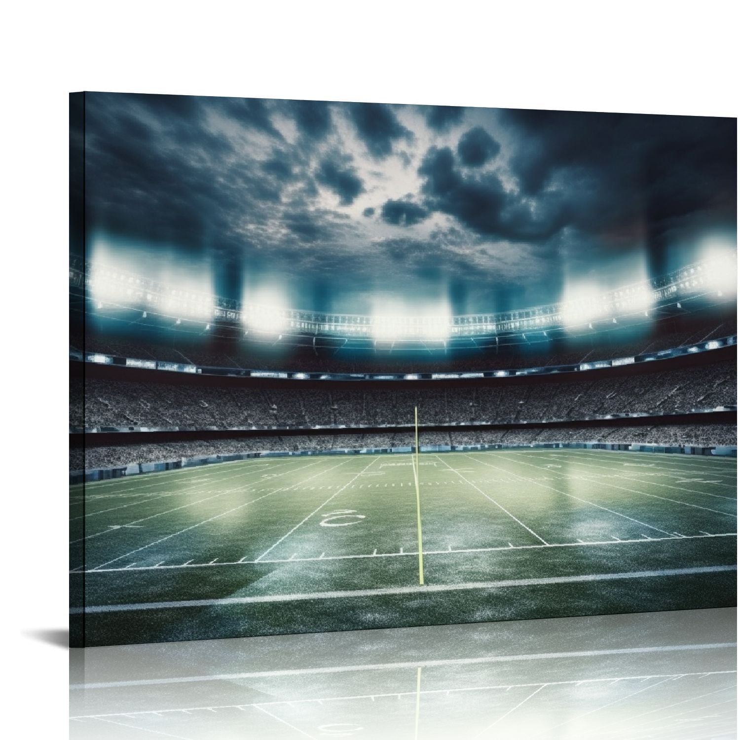 Nawypu American Football Poster Football Room Decor Stadium Canvas Wall ...