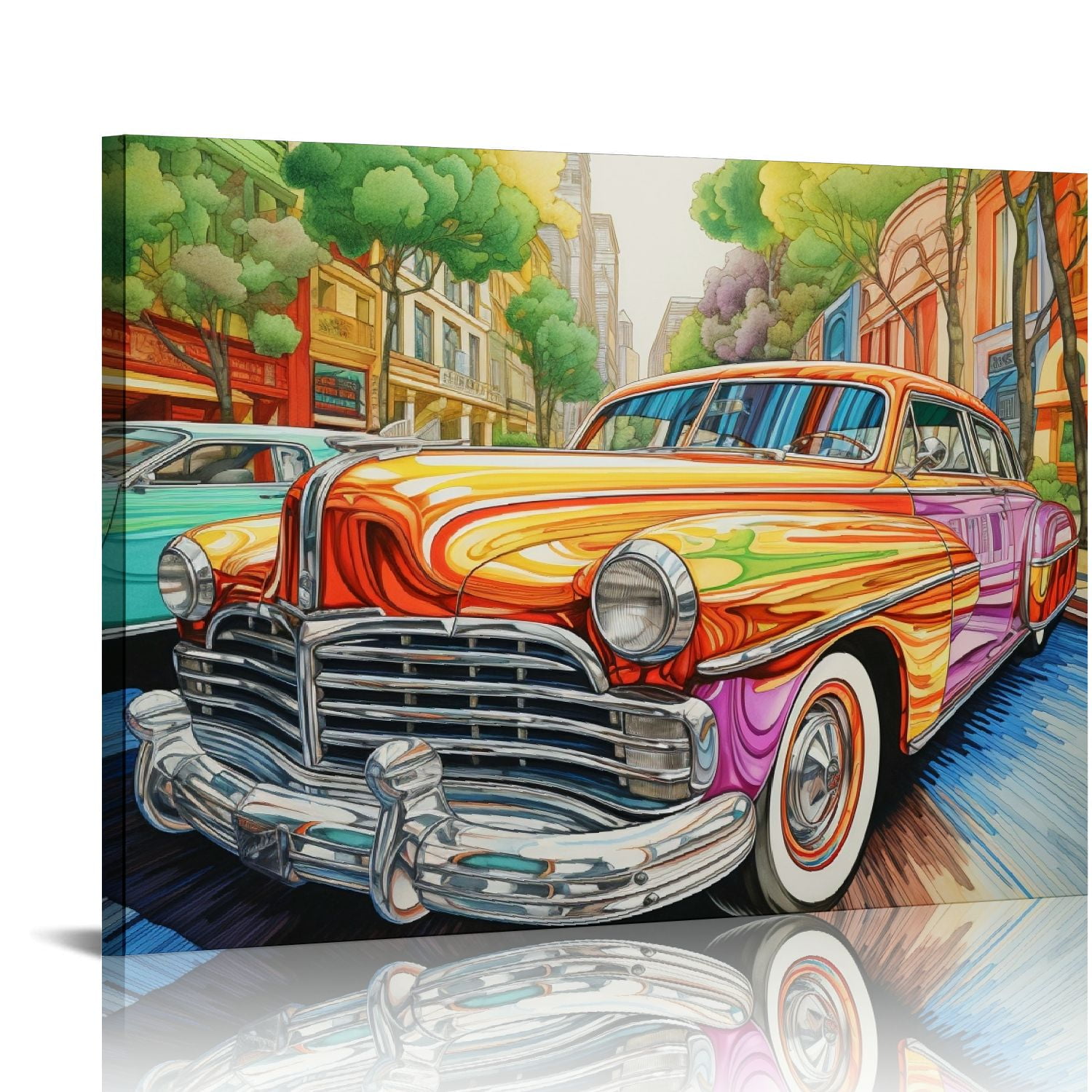 Nawypu American Muscle Car Poster US 1960s Classic Super Cars Poster ...