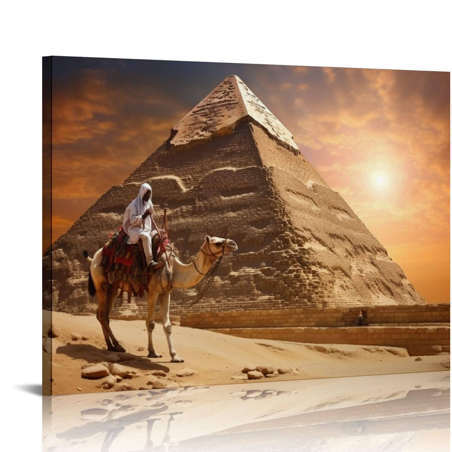 Nawypu Ancient Egyptian Pyramids Poster Canvas Print Painting Picture ...