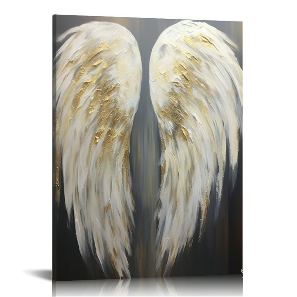 Nawypu Angel Wings Poster Abstract Angel Wings Poster Wall Art Painting ...