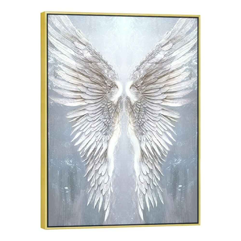 Nawypu Angel Wings Poster Abstract Angel Pictures White Wings Wall Art ...