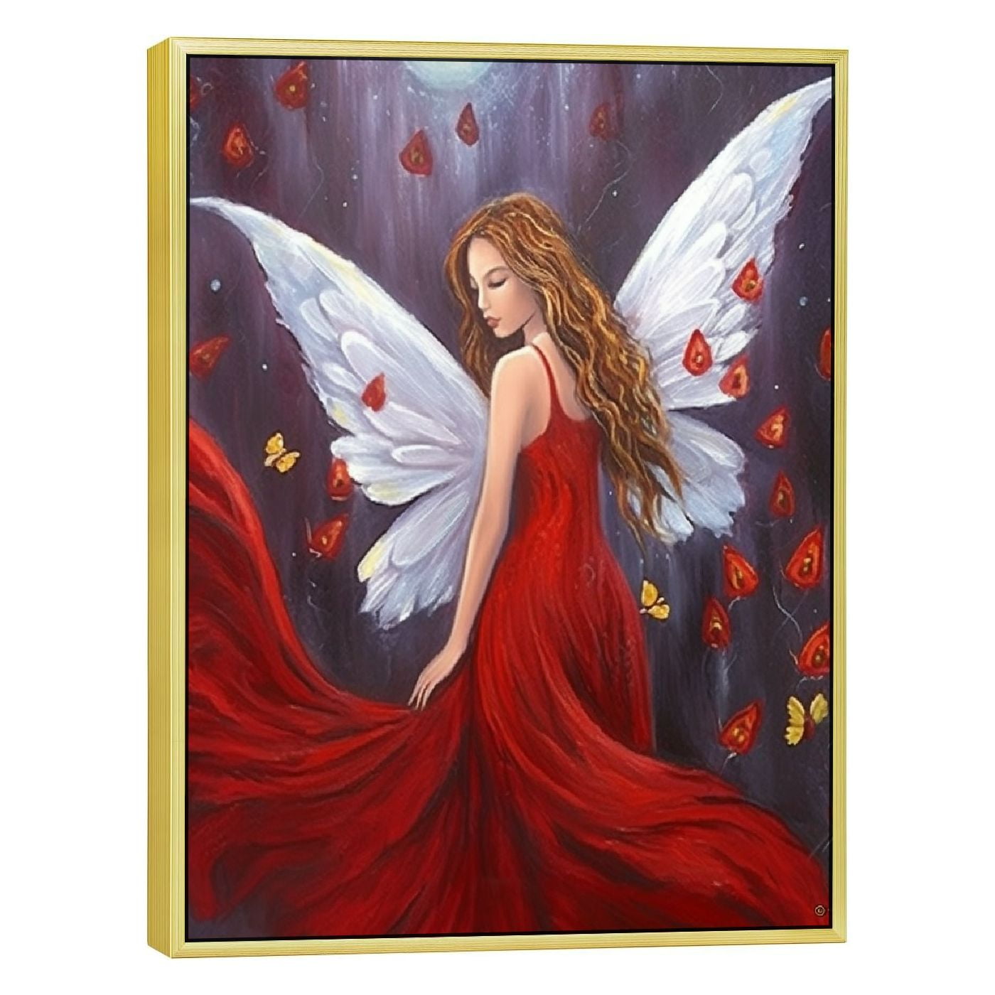 Nawypu Angel Wings Wall Art Abstract Angel Painting Angel Art Poster ...