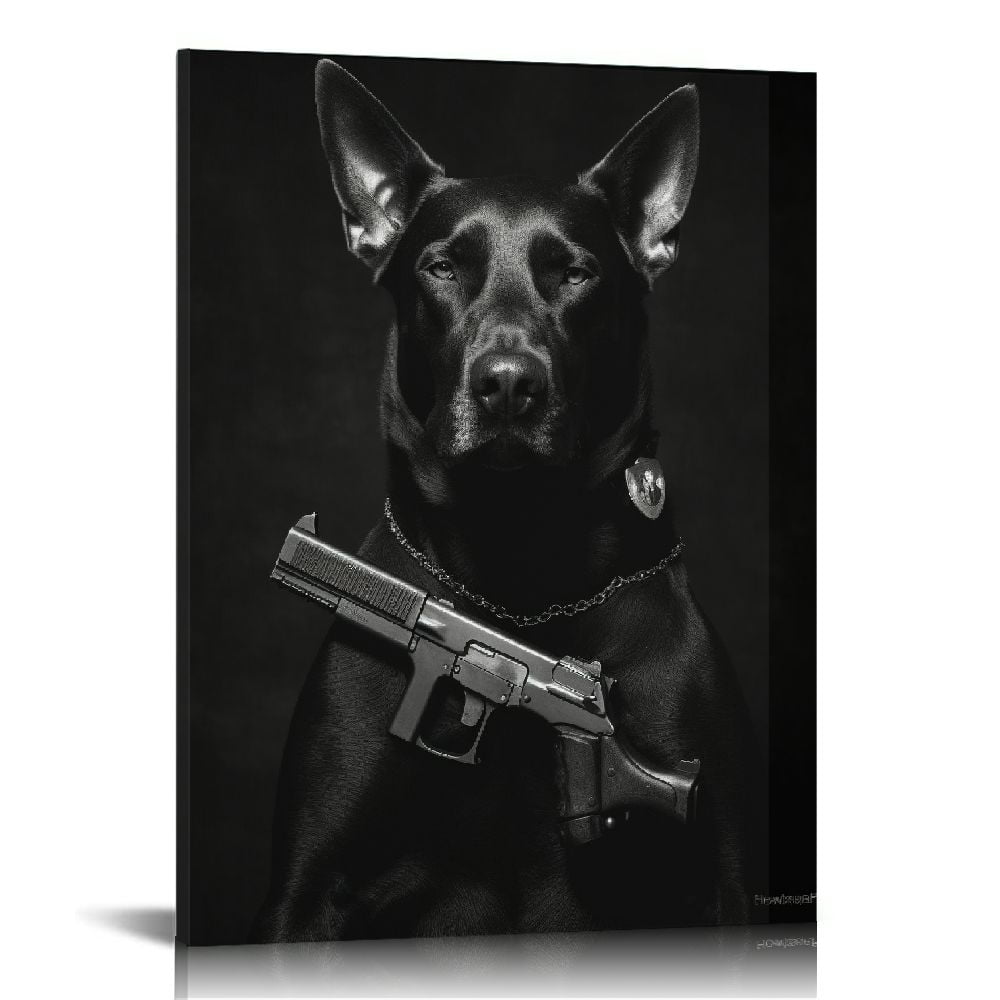 Nawypu Animal Black Dog Posters Doberman Mafia Dog Poster Cool Posters ...