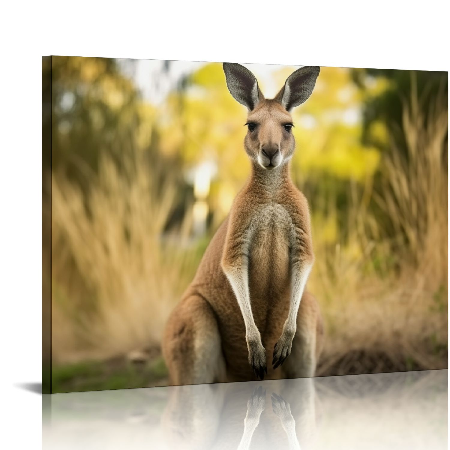 Nawypu Animal Cute Kangaroo Wall Decor Wall art Poster Living Posters ...