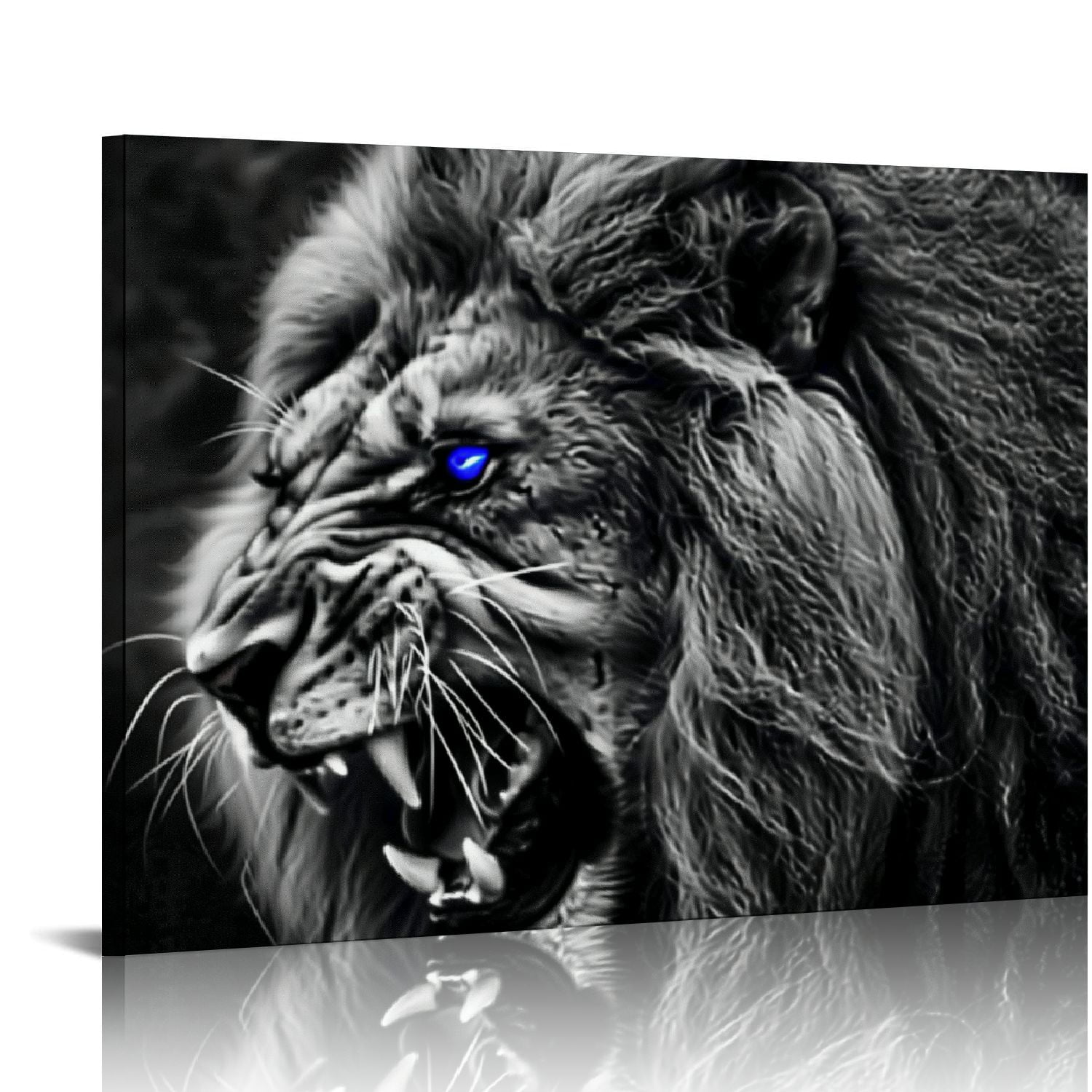Nawypu Animal Lion Canvas Wall Art Motivational Inspirational Quotes ...