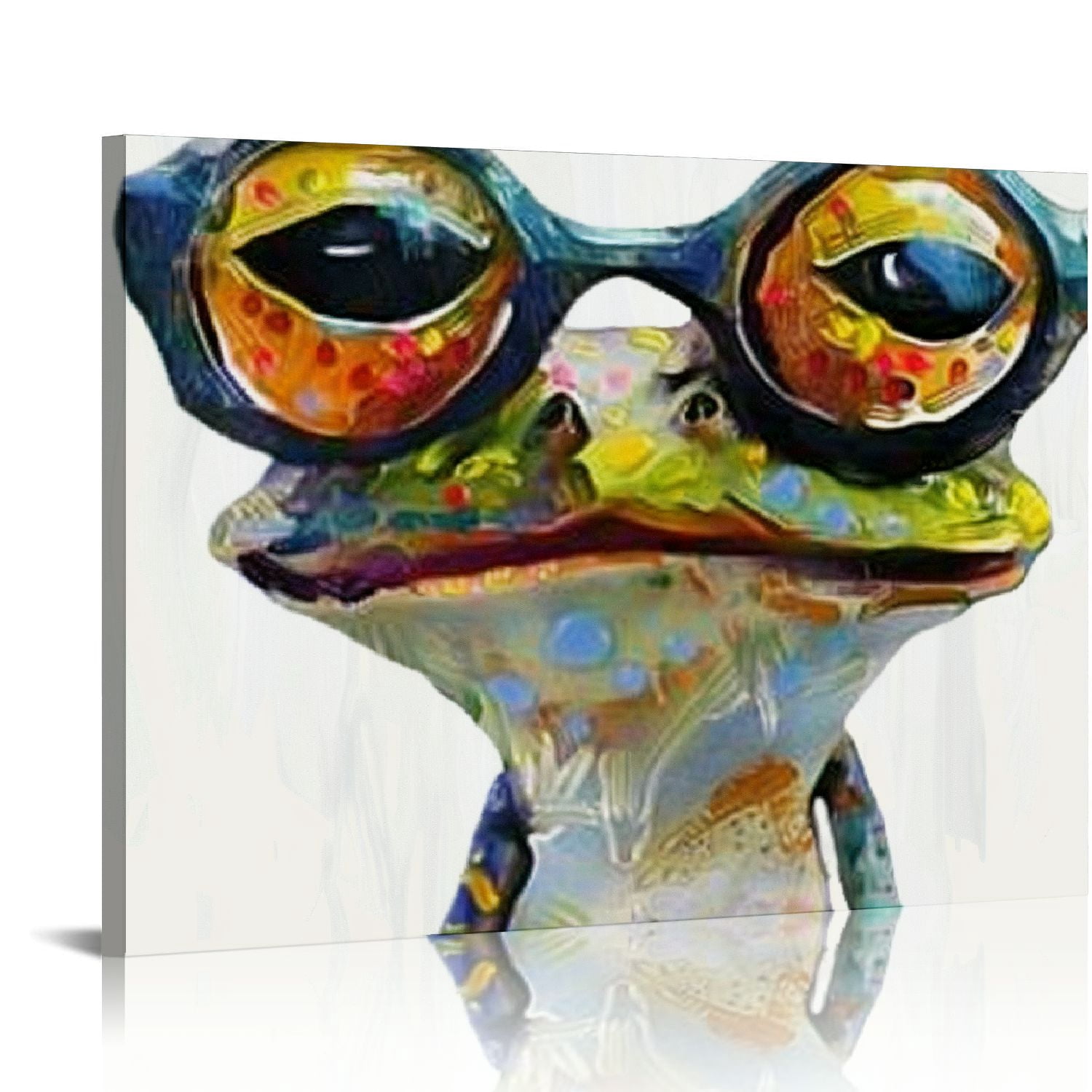 Awypu Animal Picture Cool Wall Art Lazy Dog Cute Panda Happy Frog Pig ...