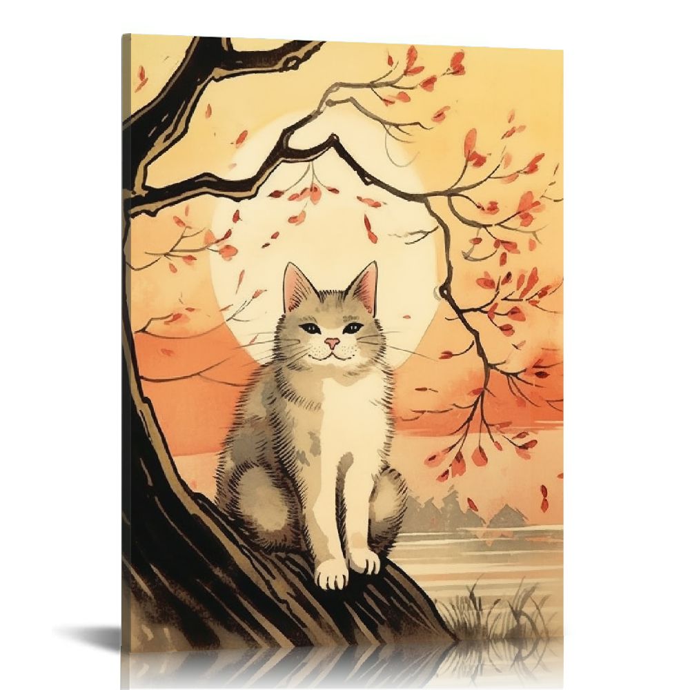 Nawypu Anime Japanese Style Posters And Prints Red-Crowned Crane Wall ...