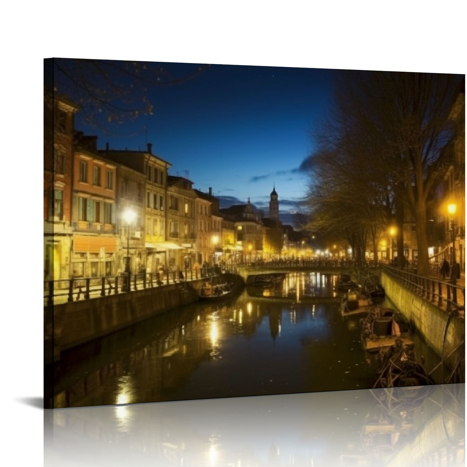 Nawypu Architectural Landscape of Milan, Italy .1 Canvas Wall Art for ...