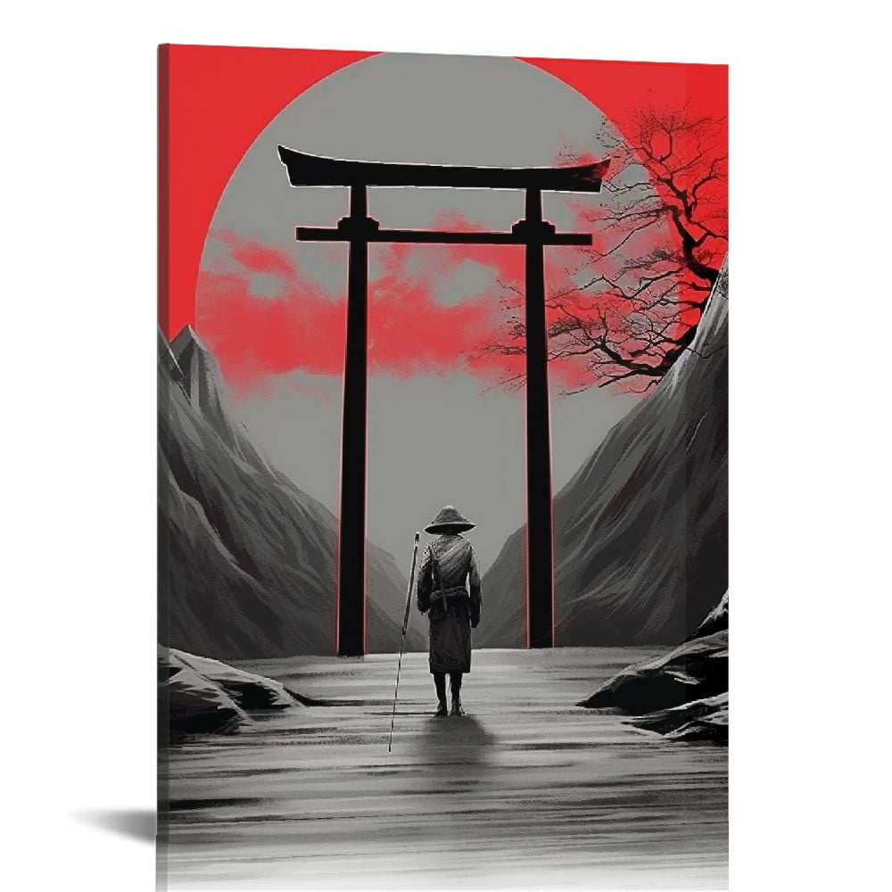 Nawypu Armored Samurai Canvas Wall Art Canvas Painting For Wall Cool ...