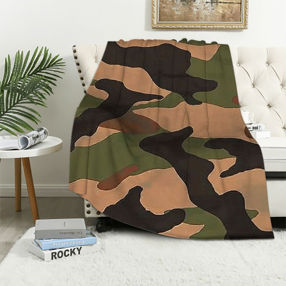 Nawypu Army Camouflage Throw Blanket for Girls,Boy,Baby,Kids Hunting ...