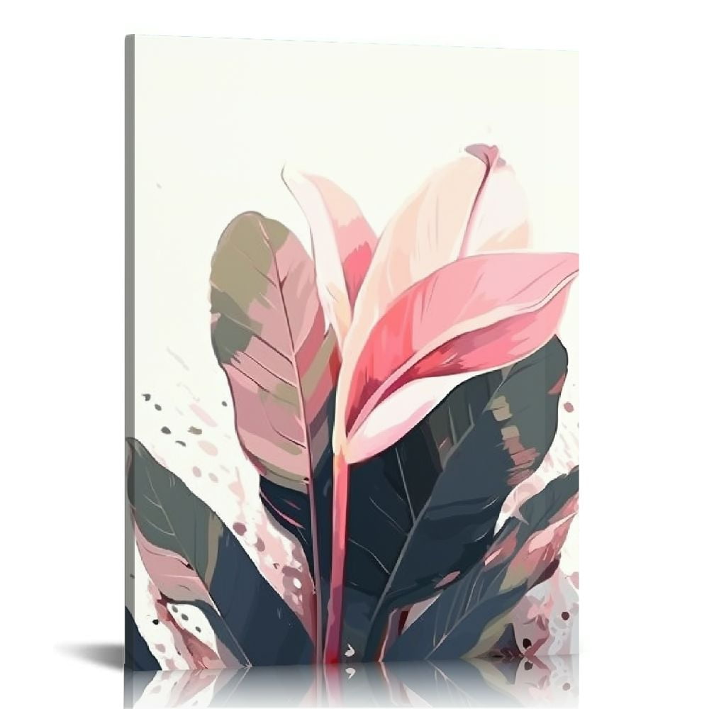 Nawypu Art Hannah Botanical Wall Art, Canvas Plant Wall Art with ...
