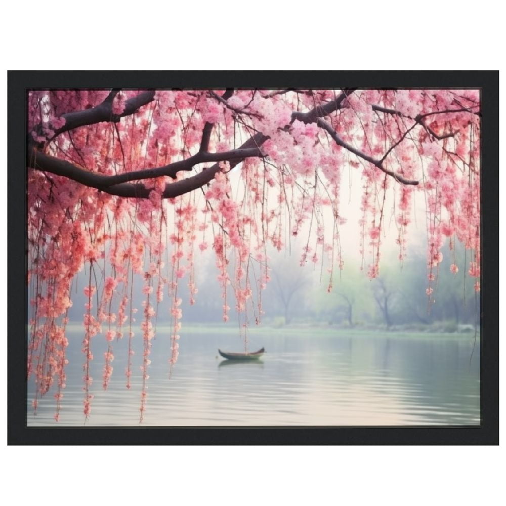 Nawypu Art Japanese Pink Cherry Blossom Poster Decorative Painting ...