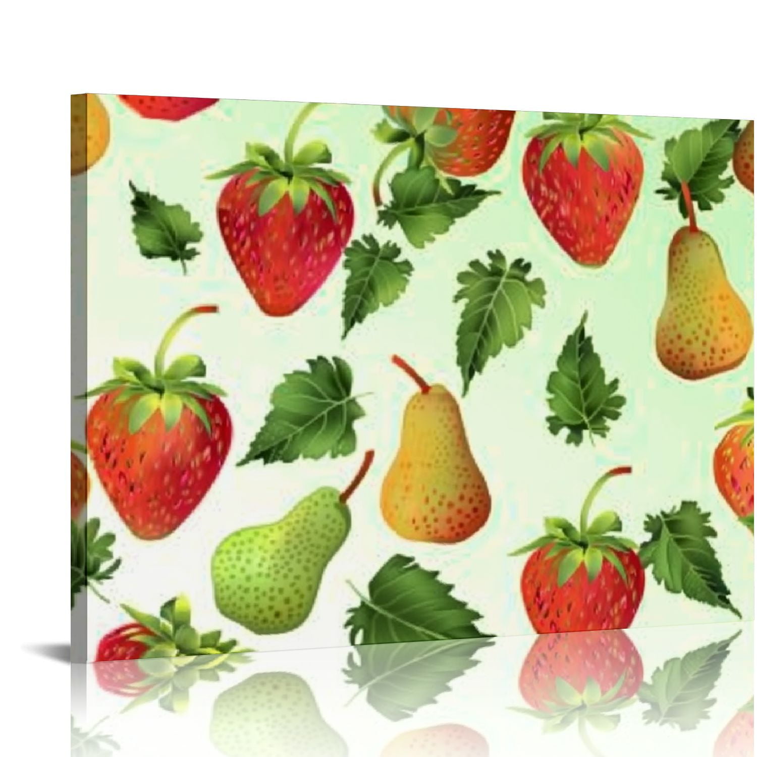 Awypu Art Wall Painting Strawberry pear seamless pattern gradient ...