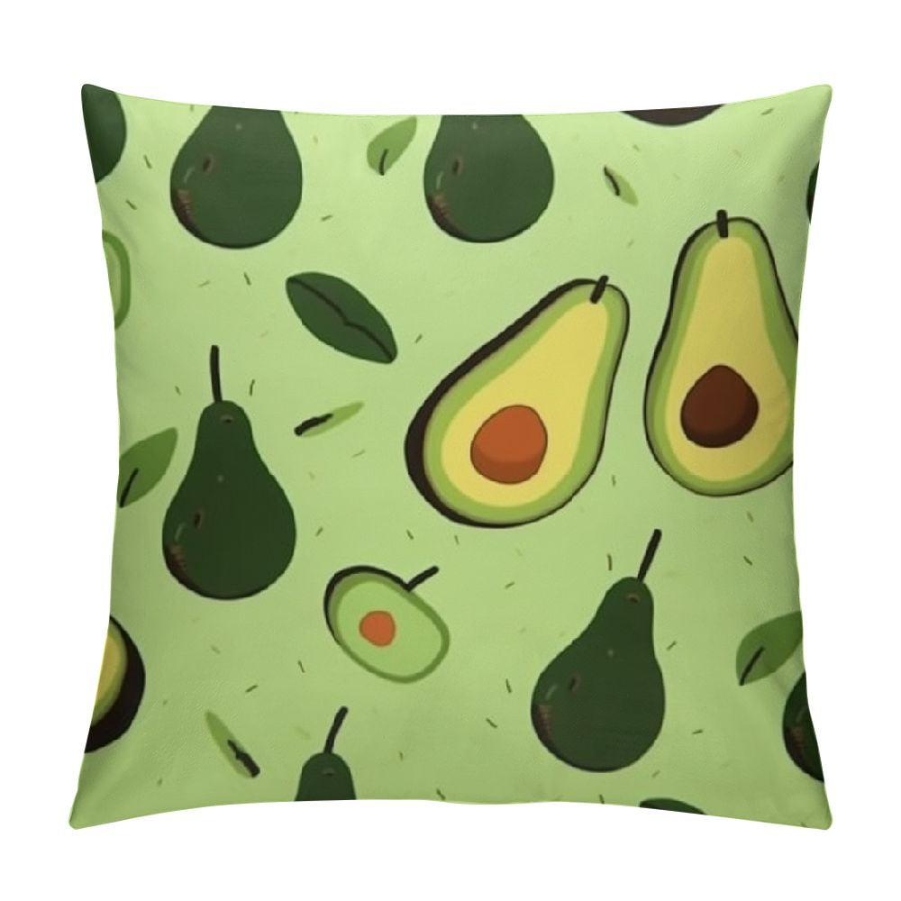 Nawypu Avocados Body Pillow Cover Green Avocado Long Pillow Case ...