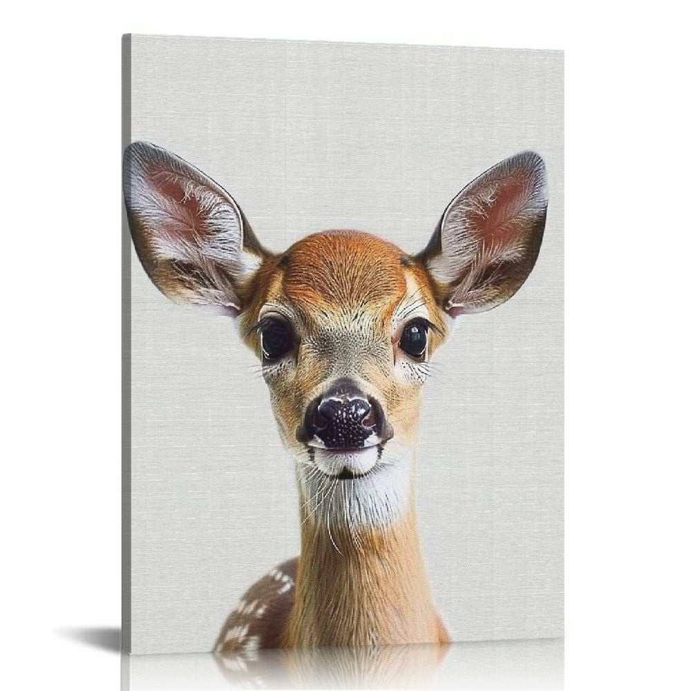 Nawypu Baby Animal Posters and Prints ART - Rabbite Deer Fox Canvas ...