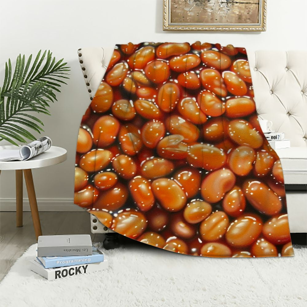 Nawypu Baked Beans Blanket Throw Super Soft and Cozy Blankets for Home ...