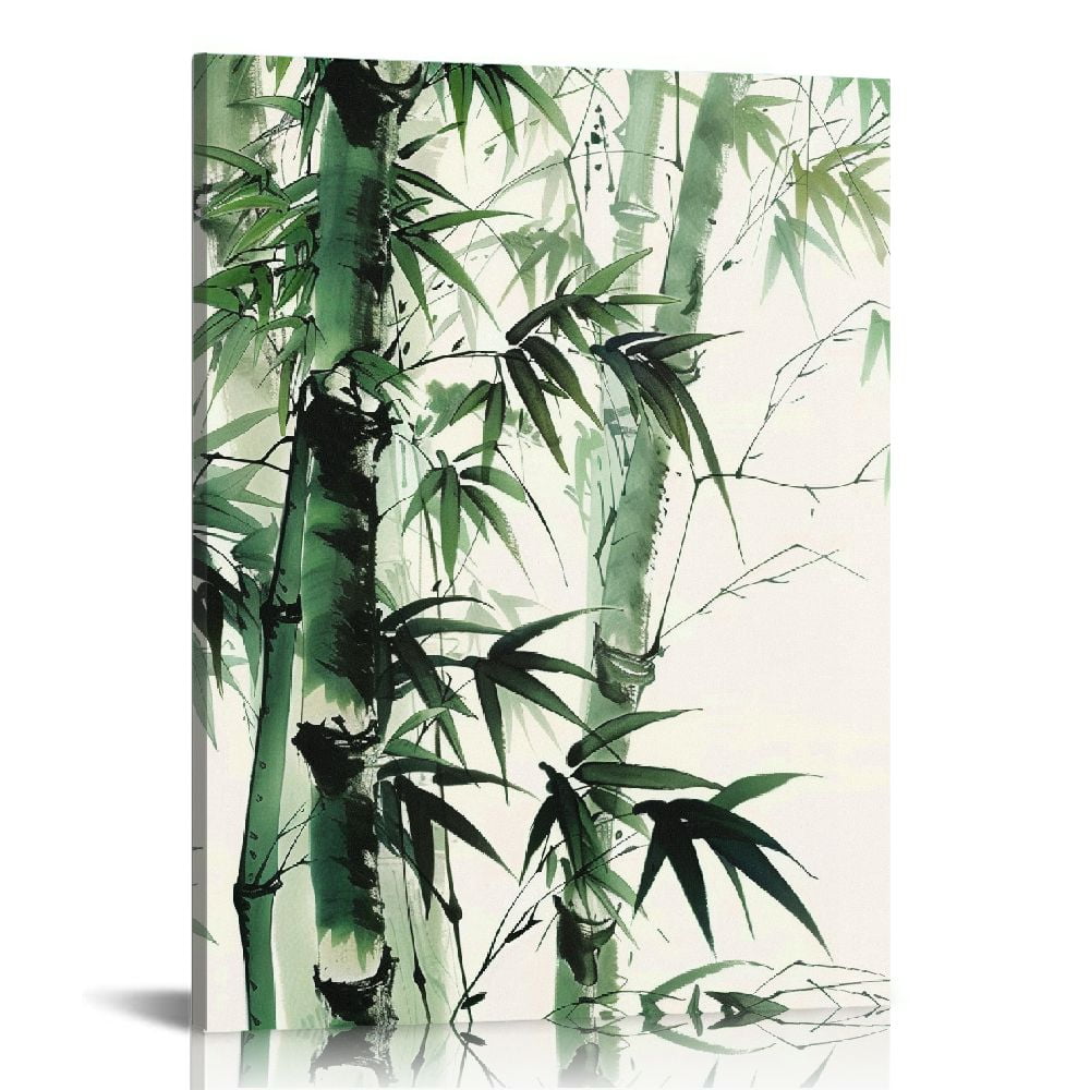 Nawypu Bamboo Canvas Wall Art for Home Decor Bamboo Paintings for Wall ...