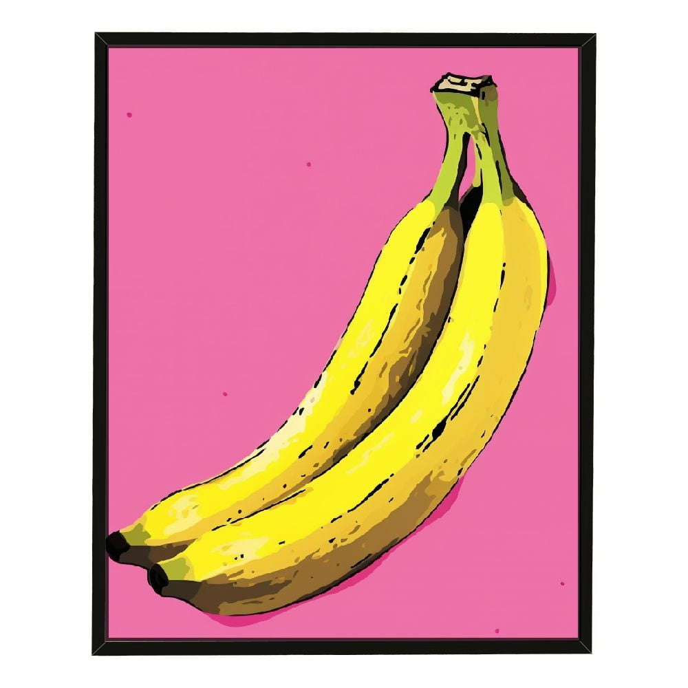 Nawypu Banana Pink Pop Tropical Fun Minimal Fruit, Designed by Ziwei Li ...